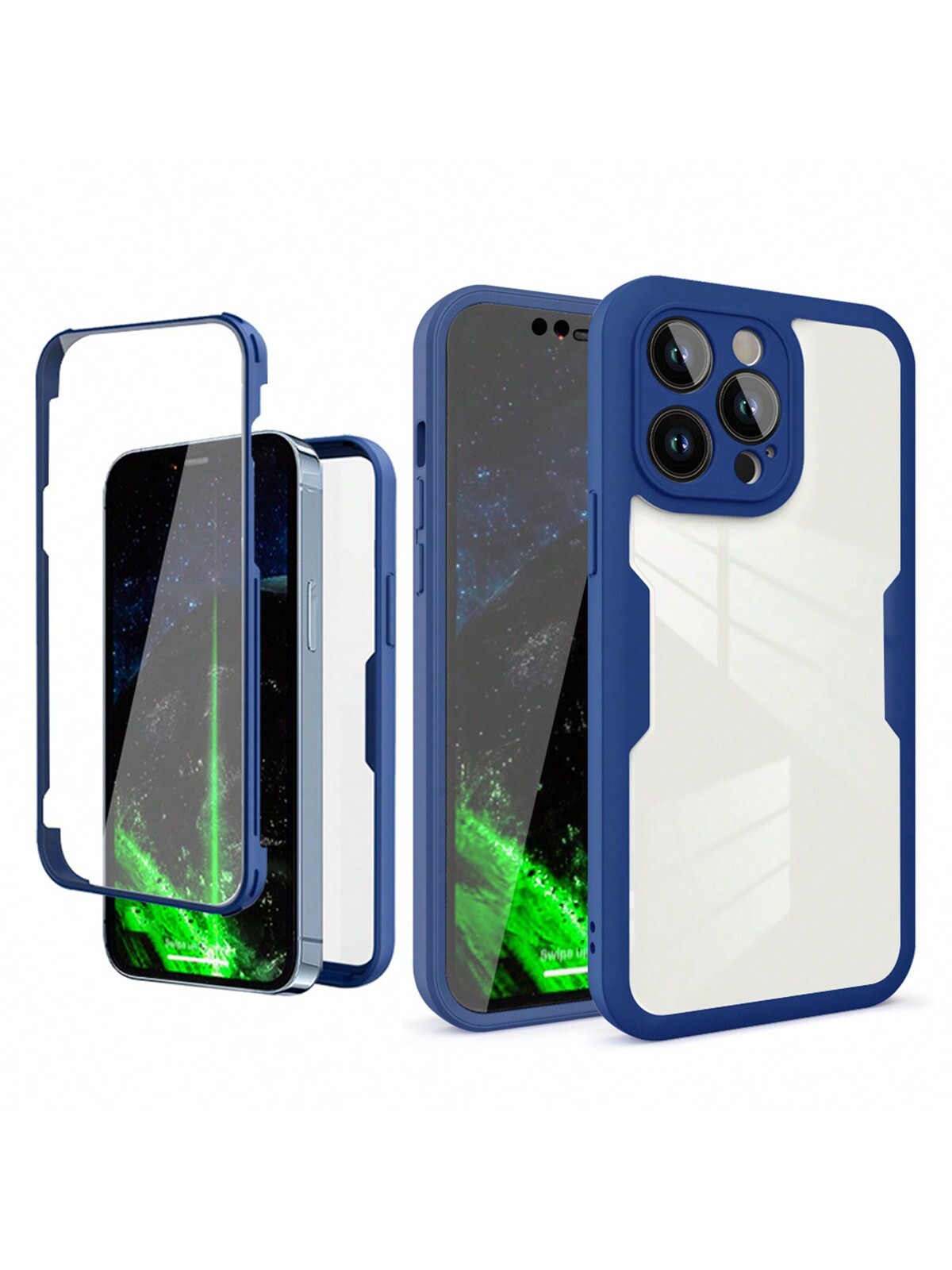Blue 360 Degree Full Body Protection Case With Anti-slip & Anti-scratch ...