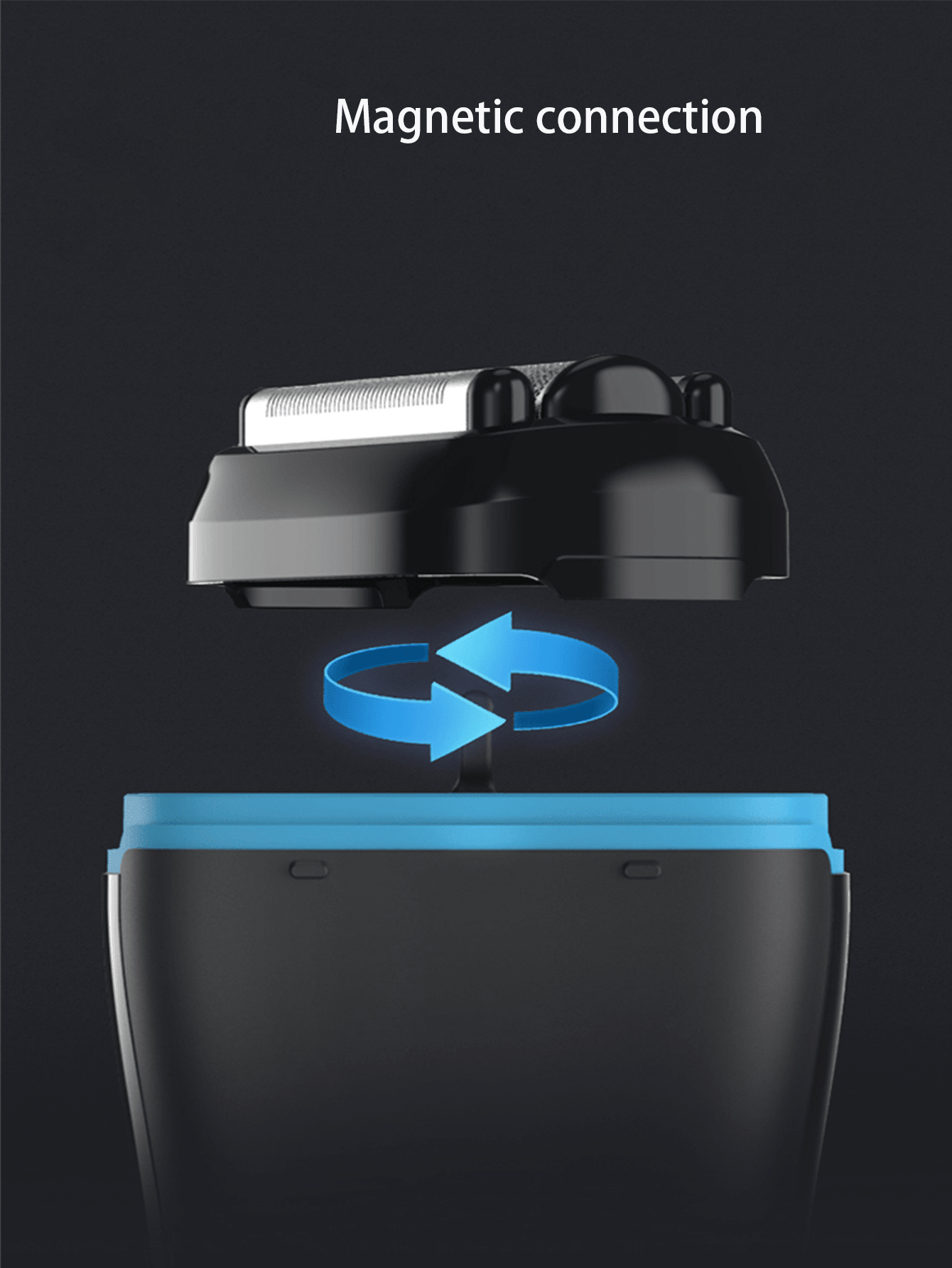 Rechargeable Smart Electric Shaver For Men With Three Reciprocating ...