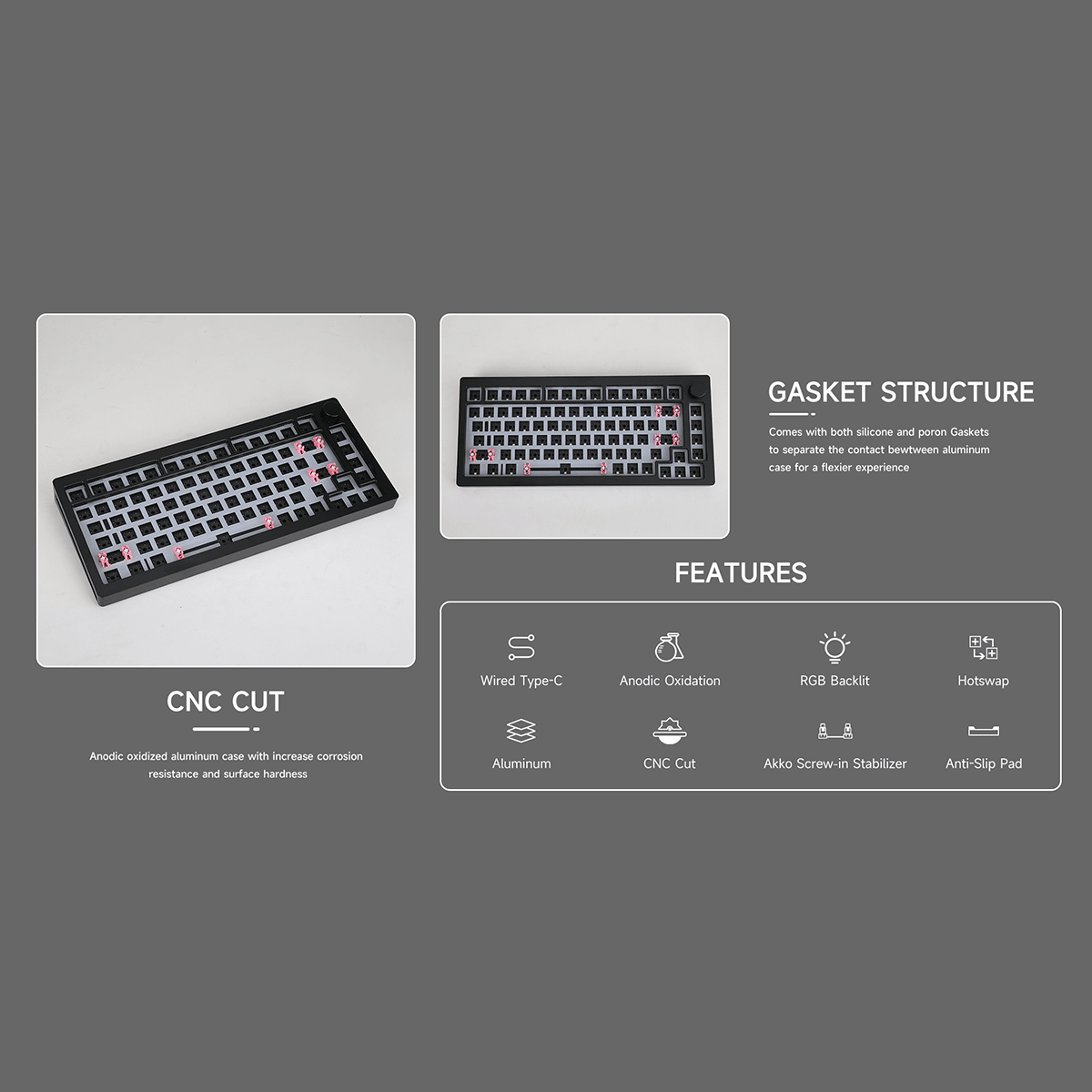 Monsgeek M1w 80% Compact Wired/wireless Three-mode Keyboard {kit ... Monsgeek M1w 80% Compact Wired/wireless Three-mode Keyboard {kit ...