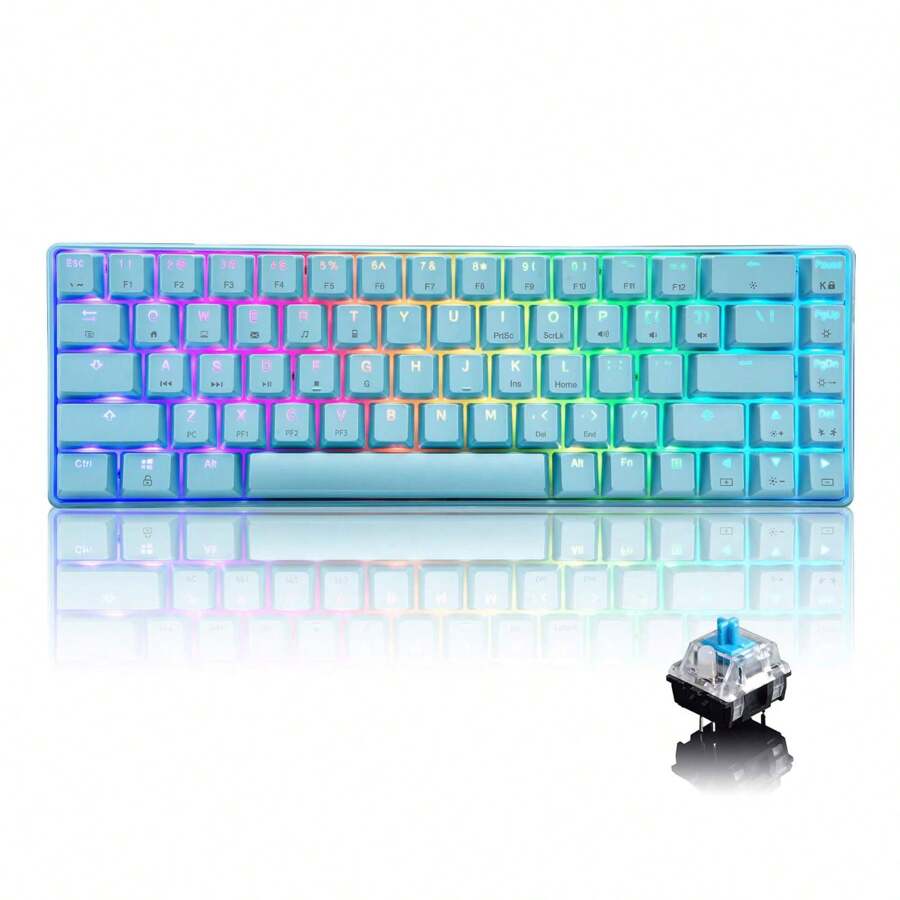 Mechanical Gaming Keyboard 18 Chroma RGB Backlit 60% Percent Keyboard ...