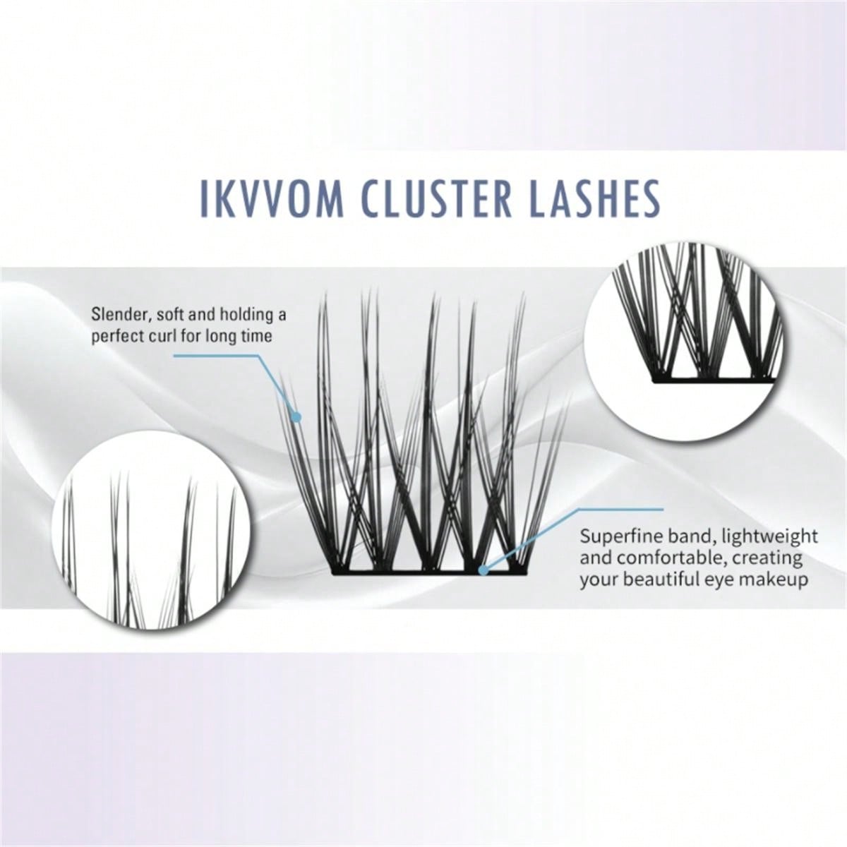 Lash Clusters 64 PCS DIY Eyelash Extensions False Eyelash Natural Look ...