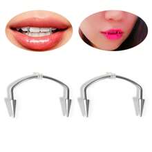 Stainless Steel Halloween Zombie/vampire Design Lip Piercing With C ...