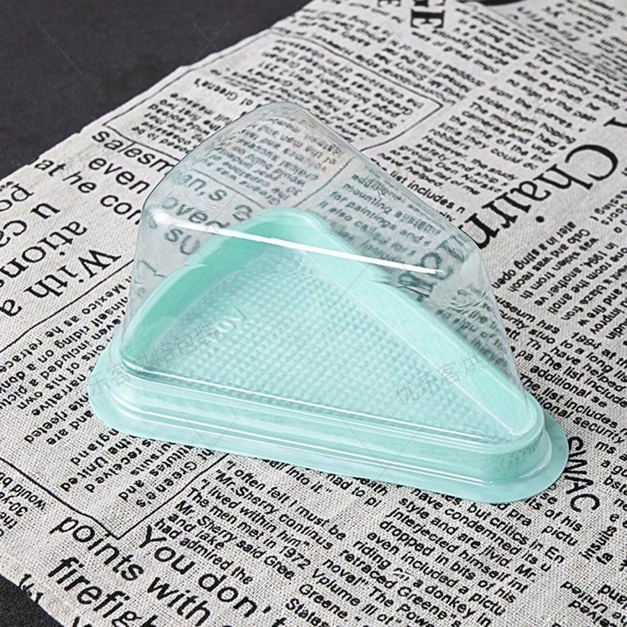 20 Sets 6-inch Pet Triangle Cake Packaging Box With Transparent Lid And ...