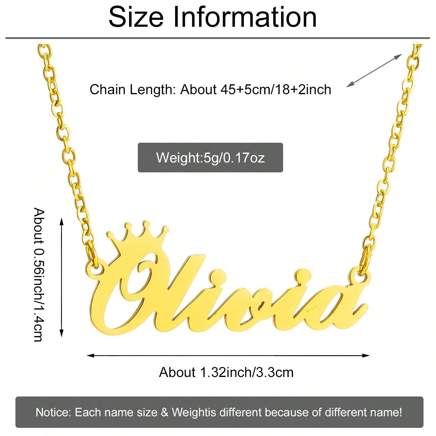 1Pc Stylish Simplicity Stainless Steel Crown Element Initial Letter M ...