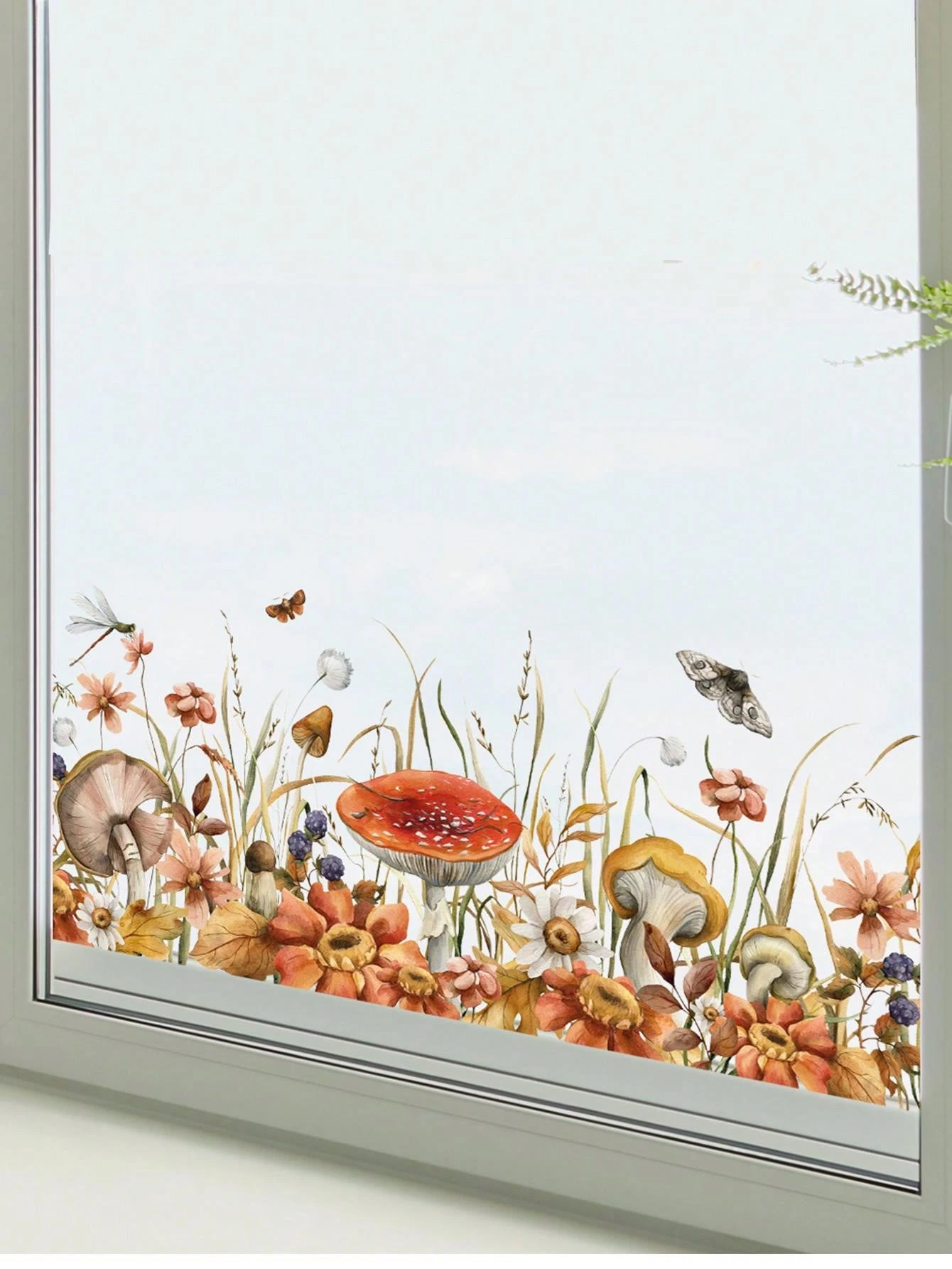 1pc Waterproof Window Sticker Pvc Removable Wall Decal Double-sided ...