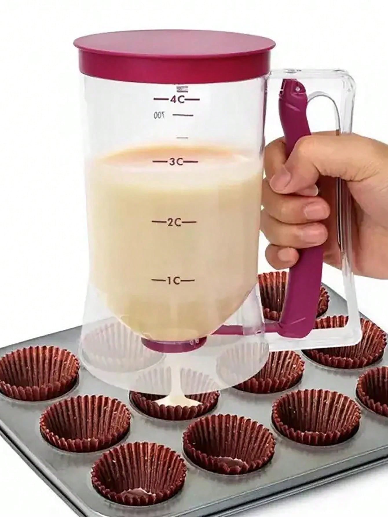 Cupcake Batter Separator & Dispenser, Handheld Funnel Measuring Cup ...
