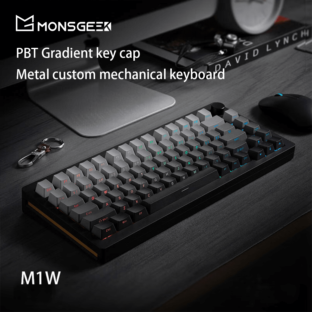 Monsgeek M1w 80% compact bedraad/draadloos mechanisch toetsenbord met ... Monsgeek M1w 80% compact bedraad/draadloos mechanisch toetsenbord met ...