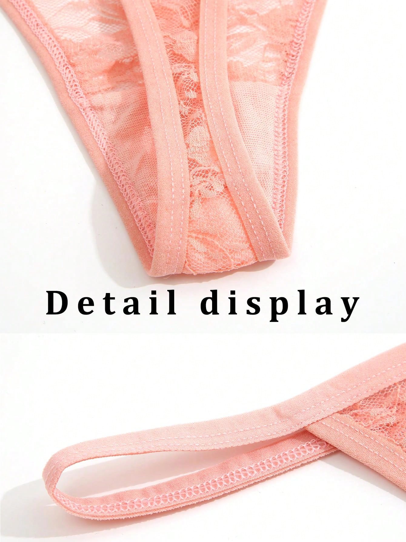 5 Lace Floral Thongs | SHEIN UK