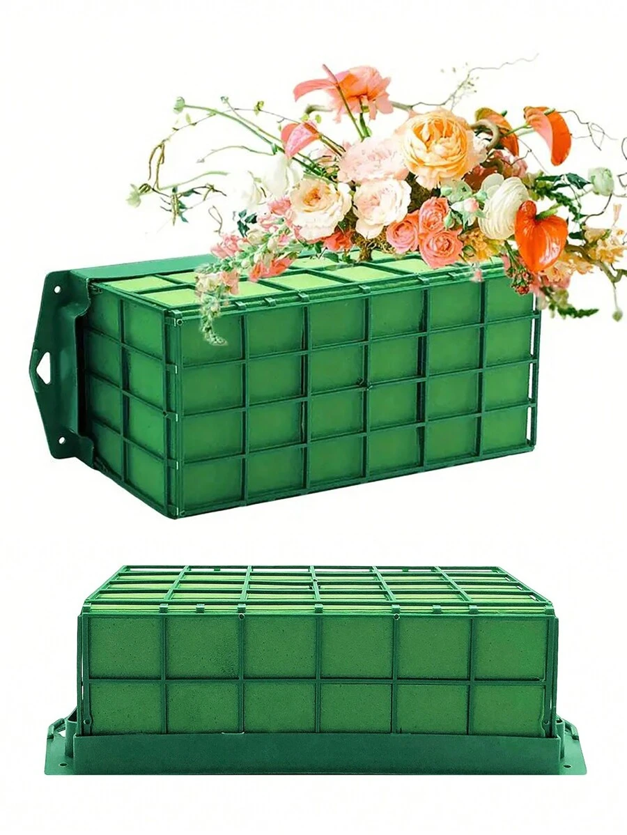 1pc - Rectangular Flower Foam Cage For Flower Arrangements - Perfect ...