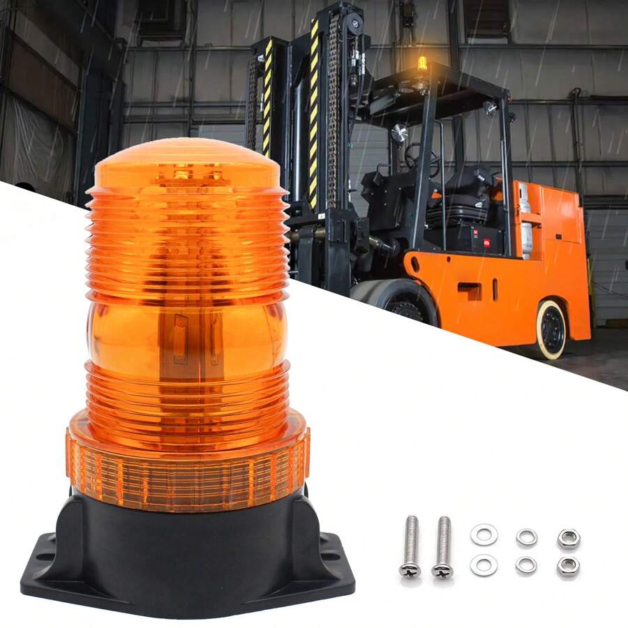 1pc 30 Led Amber Forklift Strobe Light Compatible With Lawn Mower, Atv ...
