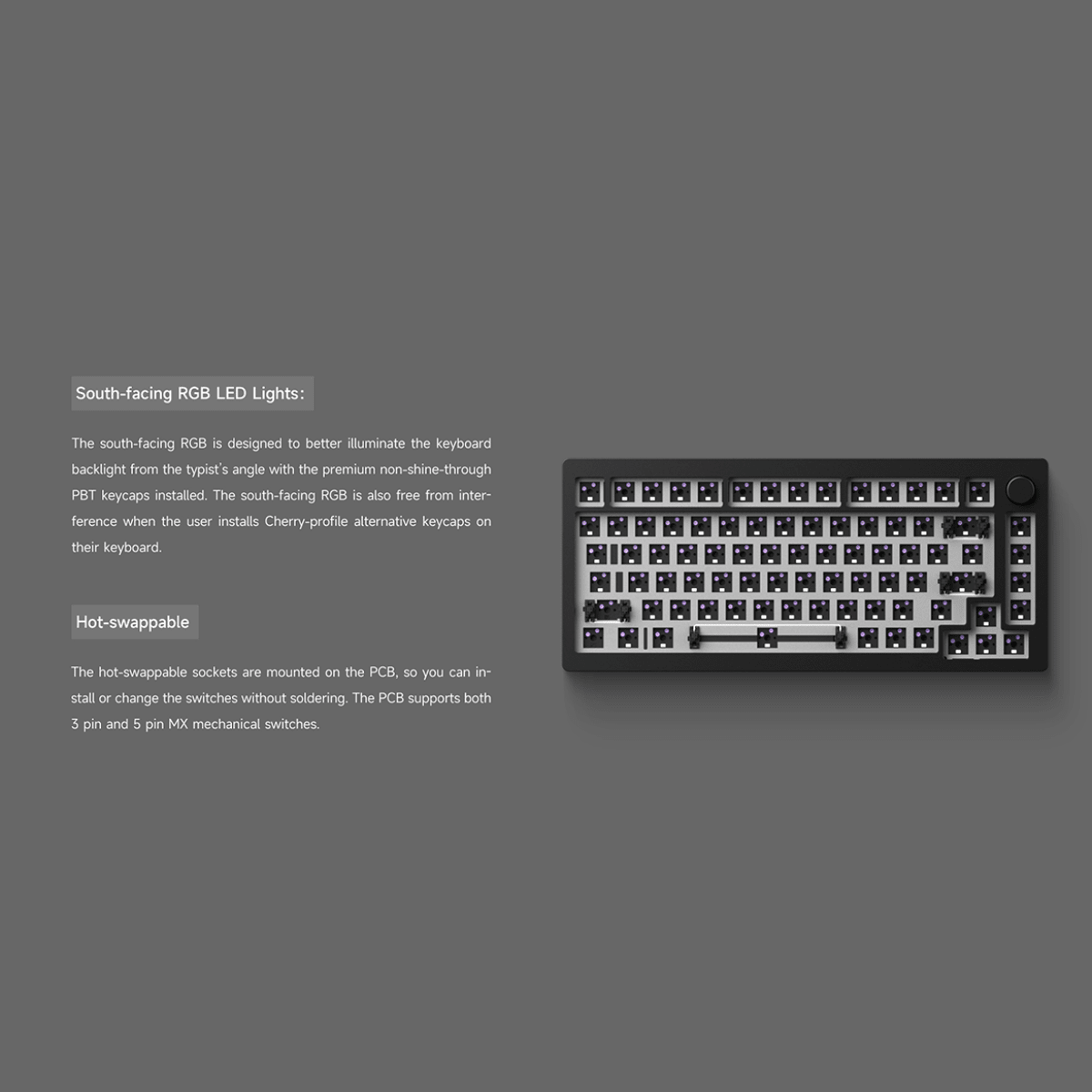 Monsgeek M1w 80% Compact Wired/wireless Three-mode Keyboard {kit ... Monsgeek M1w 80% Compact Wired/wireless Three-mode Keyboard {kit ...