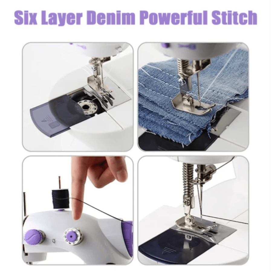 1pc Sewing Machine Mini Portable Household Night Light Foot Pedal ...