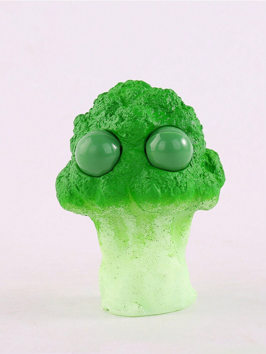 Creative Stress Relief Vegetable Shaped Squeeze Toy, Broccoli, Slow ...