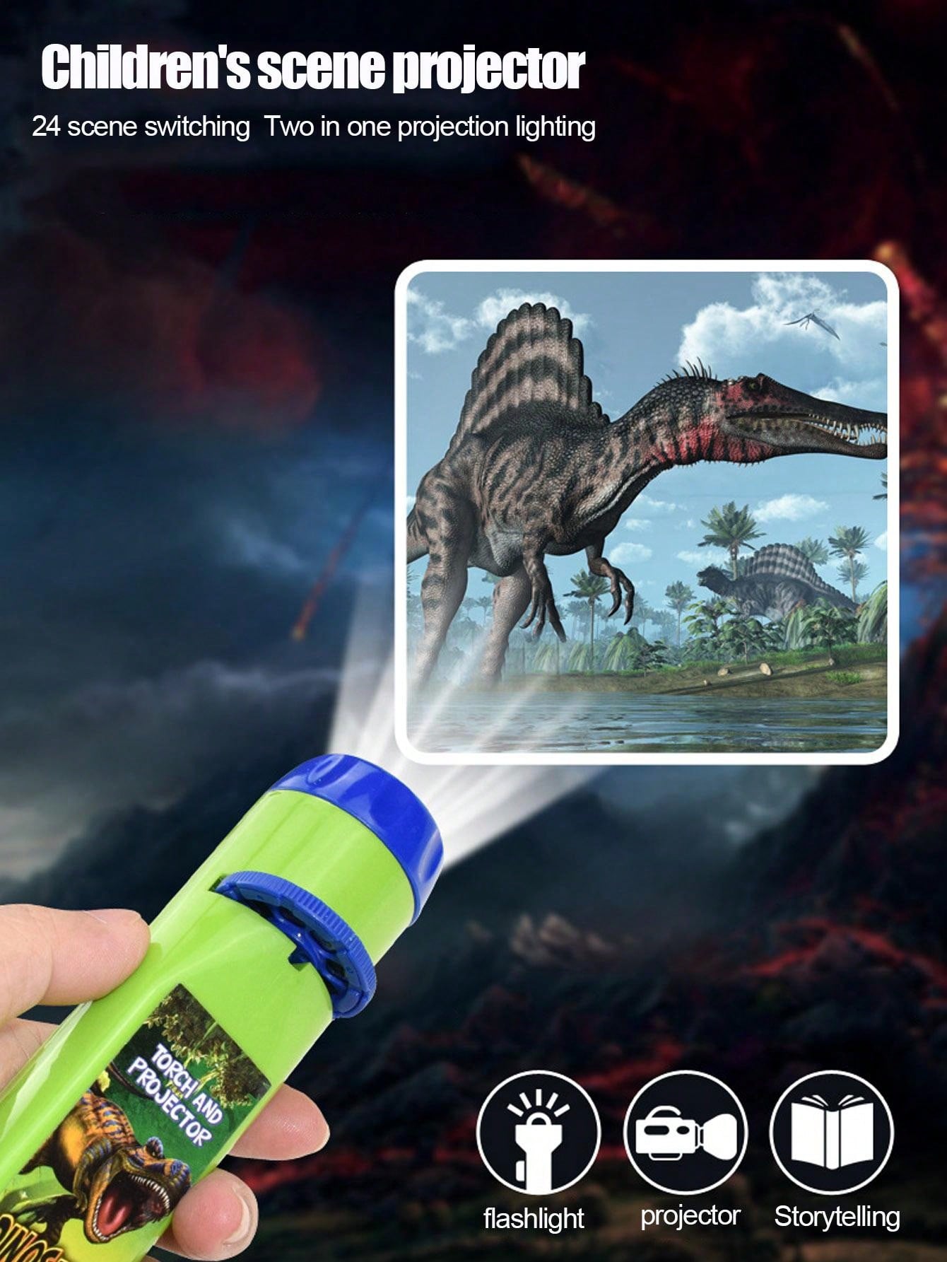 1pc Small Theater Projection Flashlight Children's Projection ...