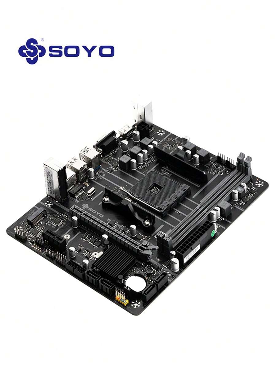 Placa base micro-ATX CLÁSICA compatible con AMD Ryzen de 2.ª y 3.ª generación con AM4, M.2, USB ...