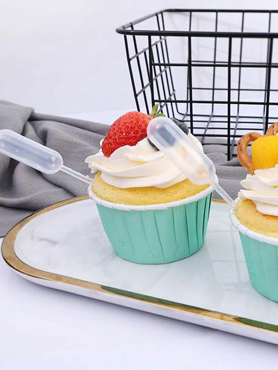 50/100/150/200pcs 4ml Paper Cup Cake Sauce Dropper Pastry Syringe ...