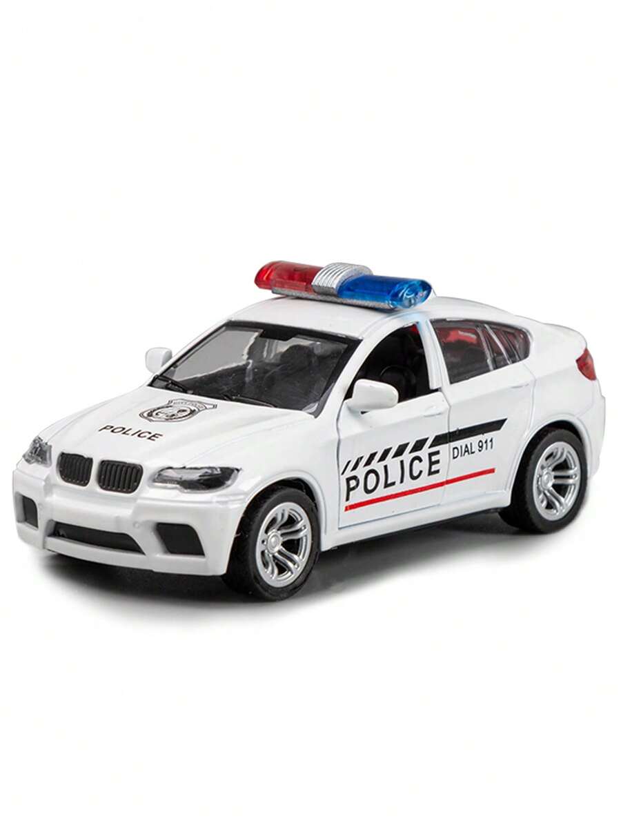 1:32 Alloy Police Car Model With 2 Openable Doors, Kids Toy Car ...