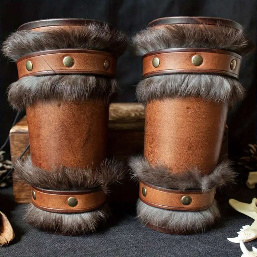 1pc Viking Style Bracers Medieval European Knight Cuff For Cosplay ...