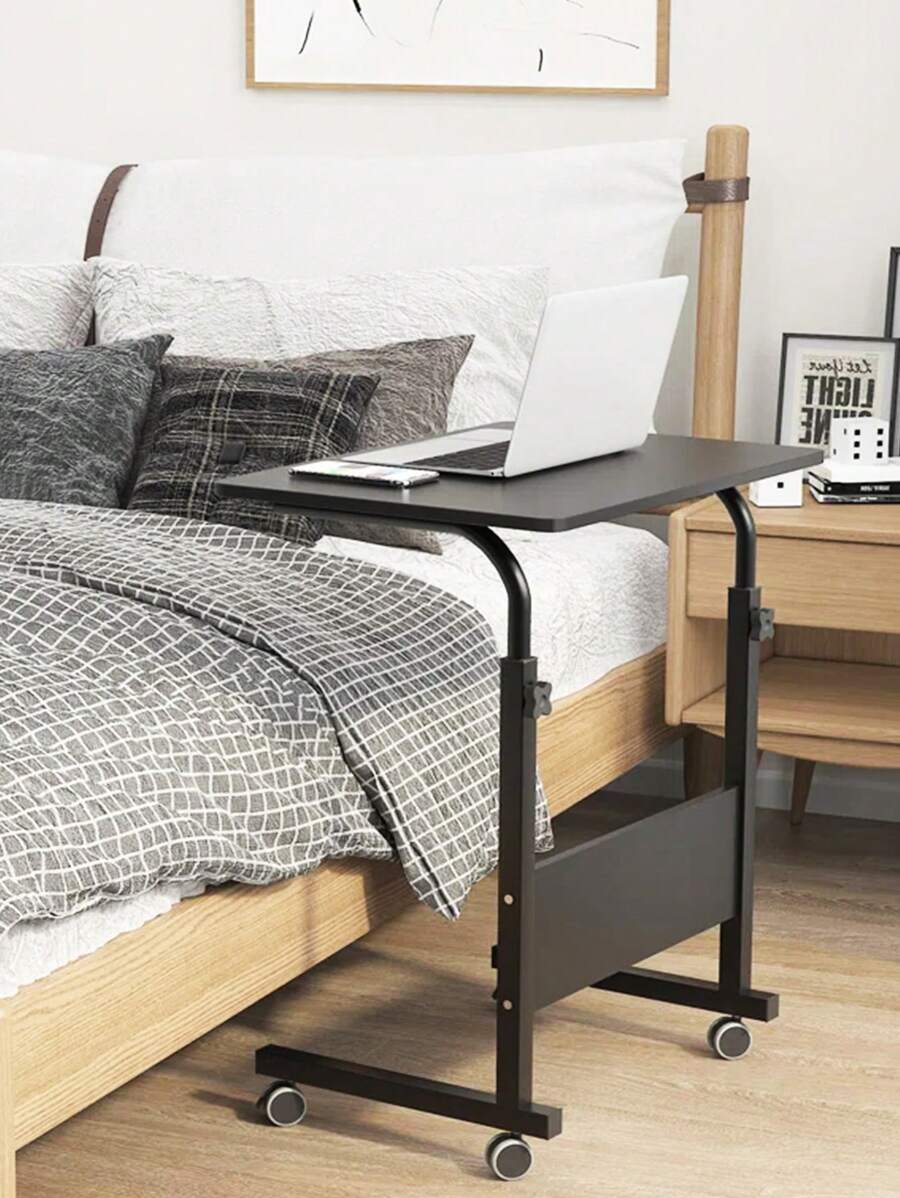 23.6" Standing Computer Desk With Wheels, Movable Side Desk, Sitting ...