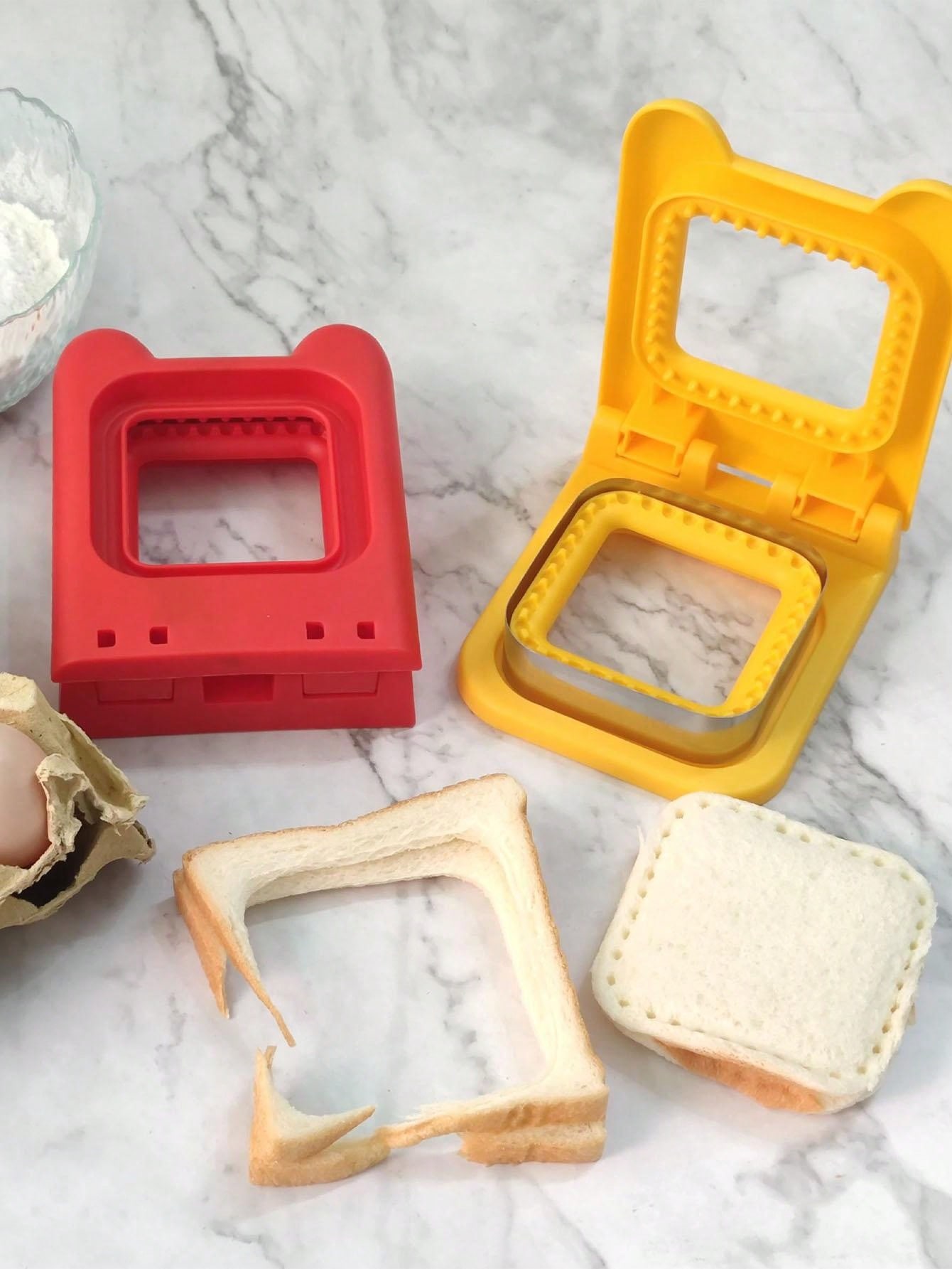 1pc Sandwich Bread Cutter In Red, Multi-shape Cookie Cutter, Bread Mold ...