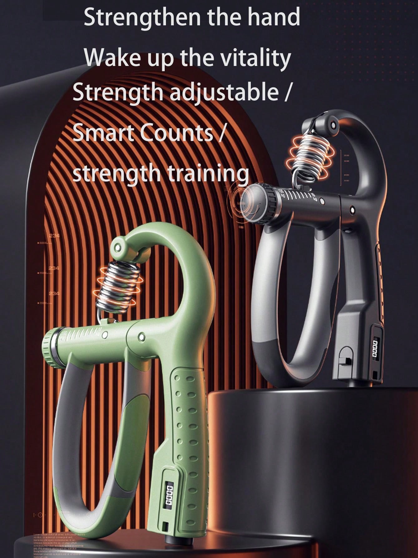 1pc Upgraded Adjustable Hand Grip Strengthener With Counter, 10-100kg ...