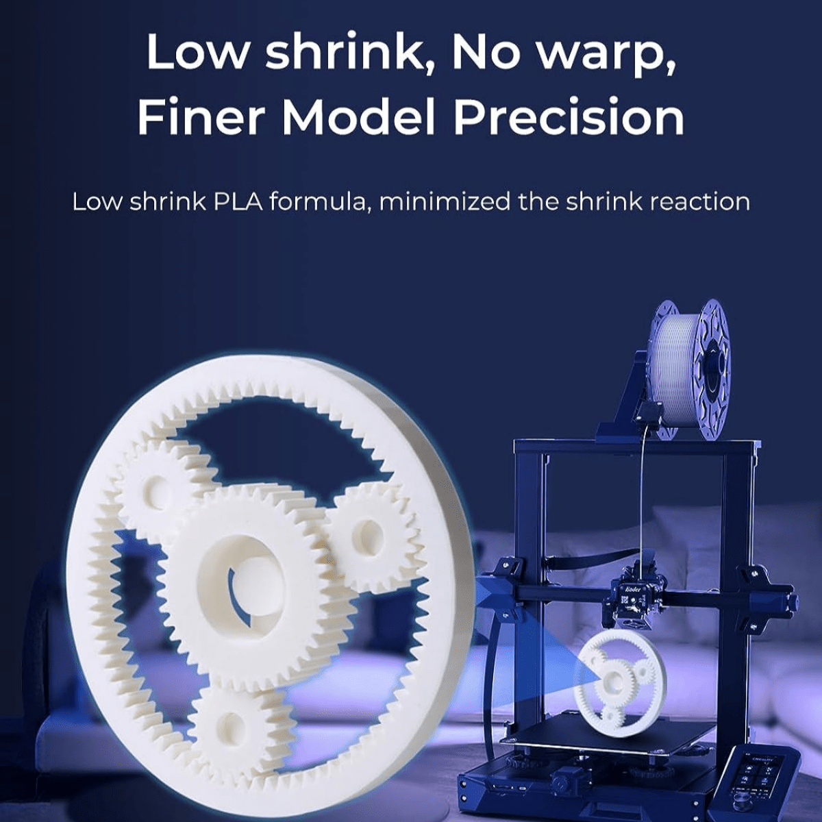 Creality 3D Printer PLA Filament 1.75mm 1KG Colorful Filament For FDM ...