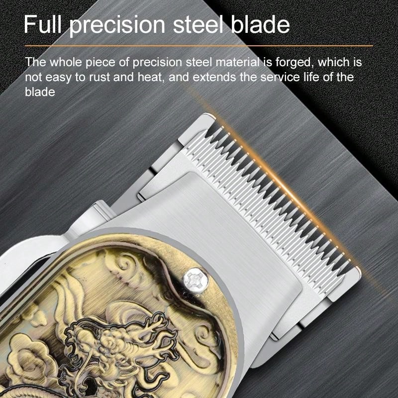 Metal Rechargeable Electric Clippers, 2000mah Cordless Hair Trimmer ...