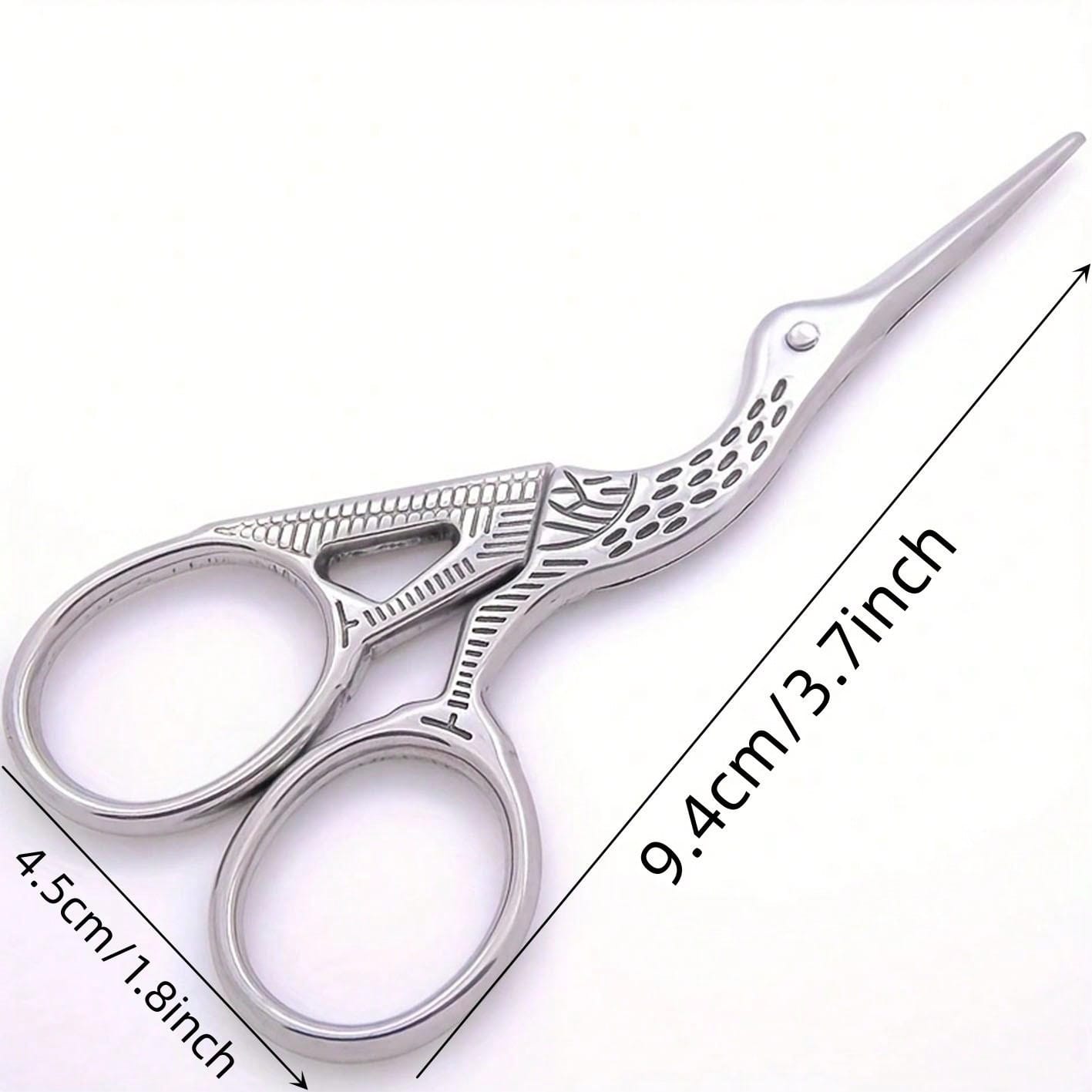 Vintage Crane Scissors - Crane Design 3.7 Inches Sewing Scissors For ...