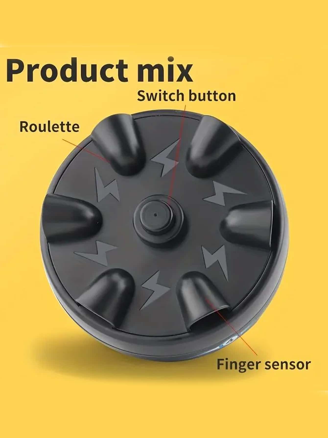 Miniature Electric Shock Roulette Six Holes Lie Detector Finger Shock ...