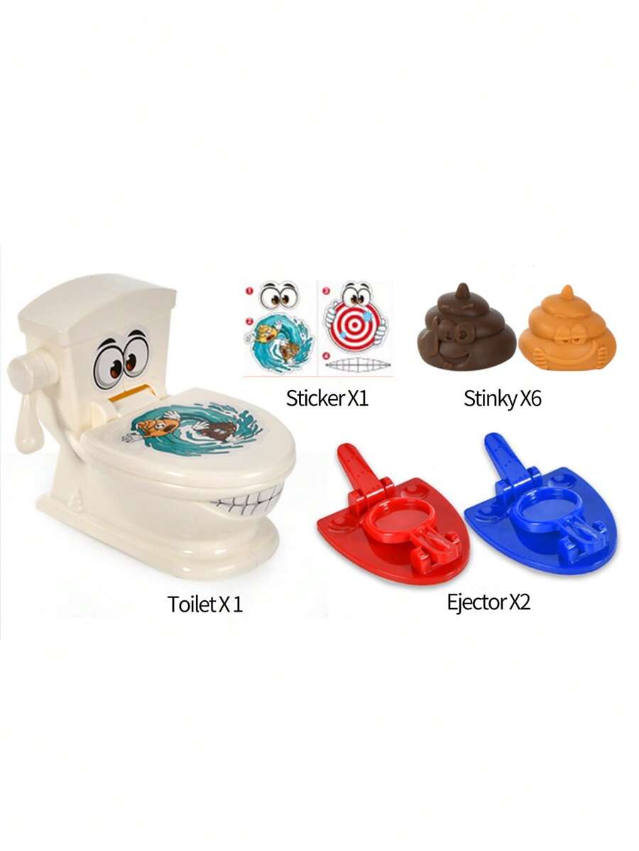 Realistic Toilet Toy With Poop Ejection Function For Two-person ...