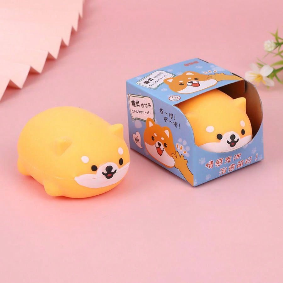 Yellow Shiba Inu Nee-doh Cute Birthday Stress Relief Toy Nee-doh Stress ...