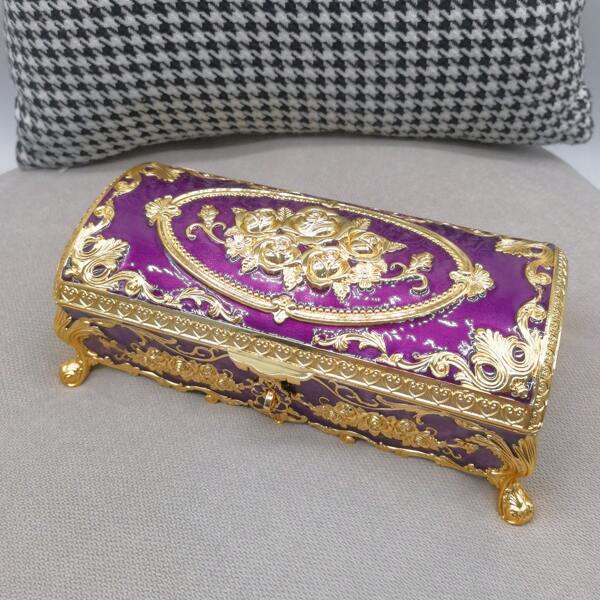 9-inch Classic Elegant Jewelry Box With Agarwood For Storing Jewelries ...