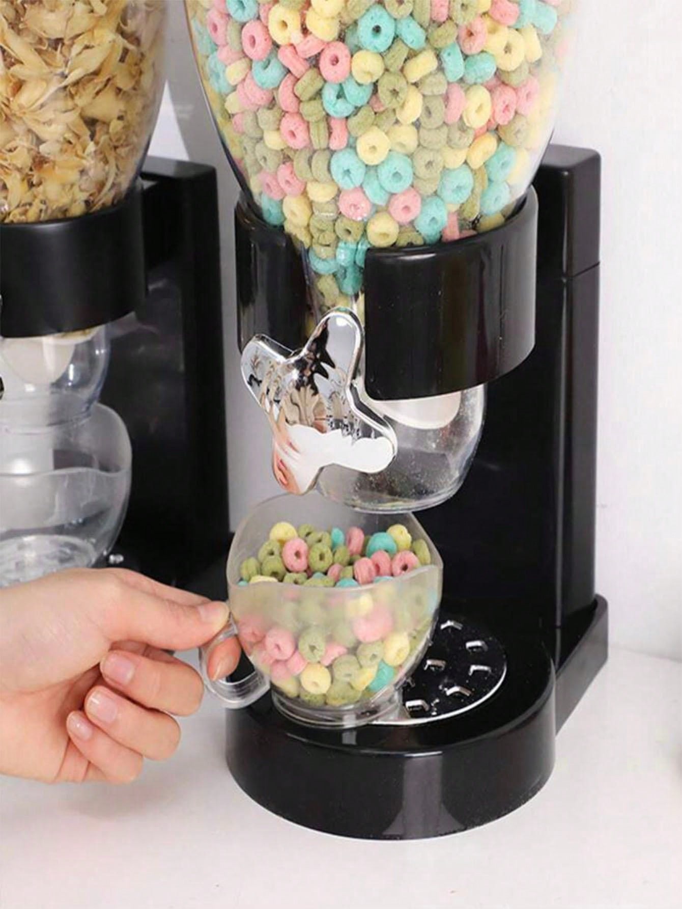 1pc Dual Barrel Cereal Machine Coarse Grain Distributor Kitchen Oat ...