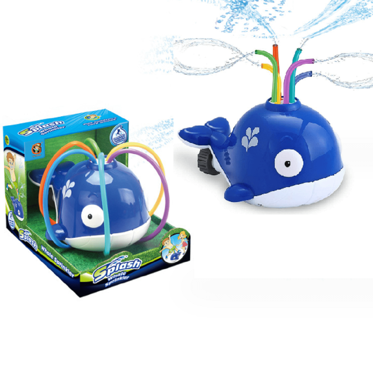 1pc Cartoon Whale Shaped Rotating Water Sprinkler Toy For Outdoor ...