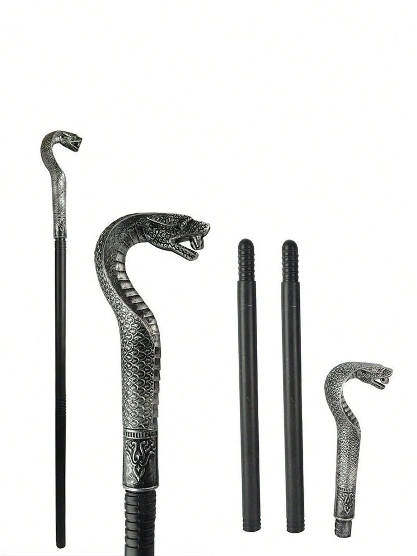 1pc Unisex Black & Silver Weapon Themed Staff With Egyptian Pharaoh ...