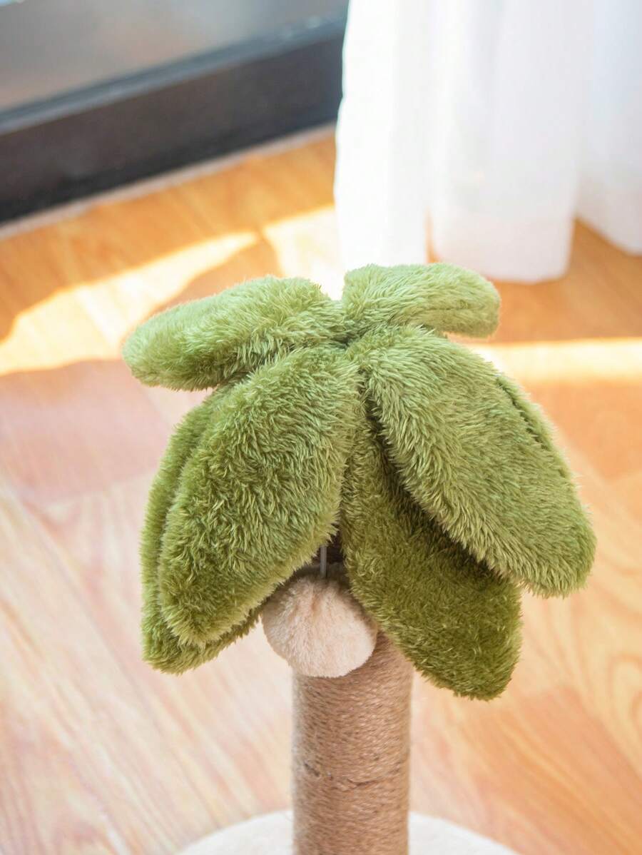1pc Coconut Tree Shaped Cat Scratching Post, Board, Mat Made Of Linen ...