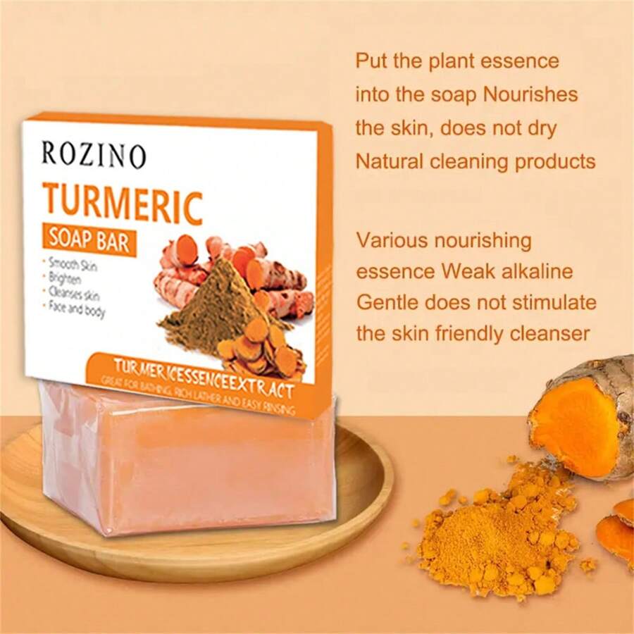 100g Turmeric Soap: Facial & Body Cleanse, Brighten Skin Tone, Deep ...