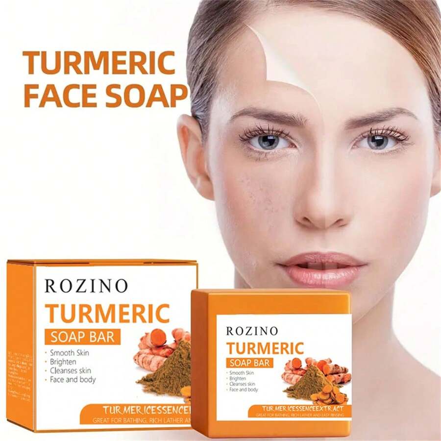 100g Turmeric Soap: Facial & Body Cleanse, Brighten Skin Tone, Deep ...