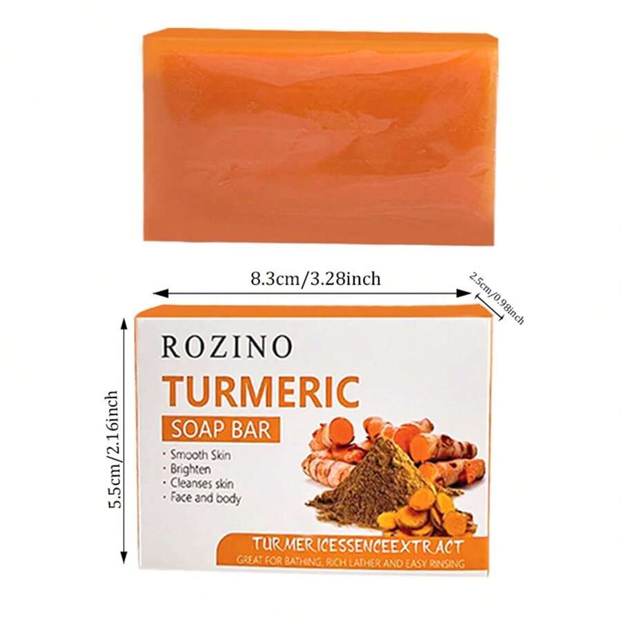 100g Turmeric Soap: Facial & Body Cleanse, Brighten Skin Tone, Deep ...