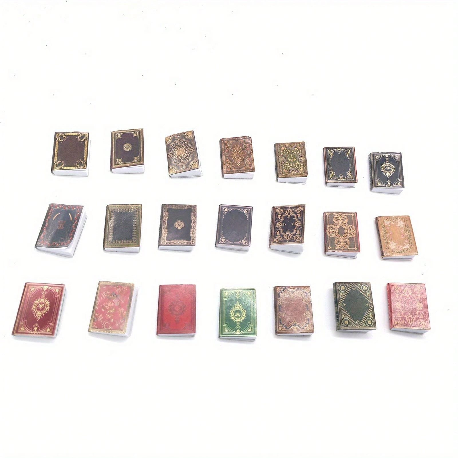 21pcs 1:12 Scale Miniature Books - Timeless Models Of Dollhouse ...