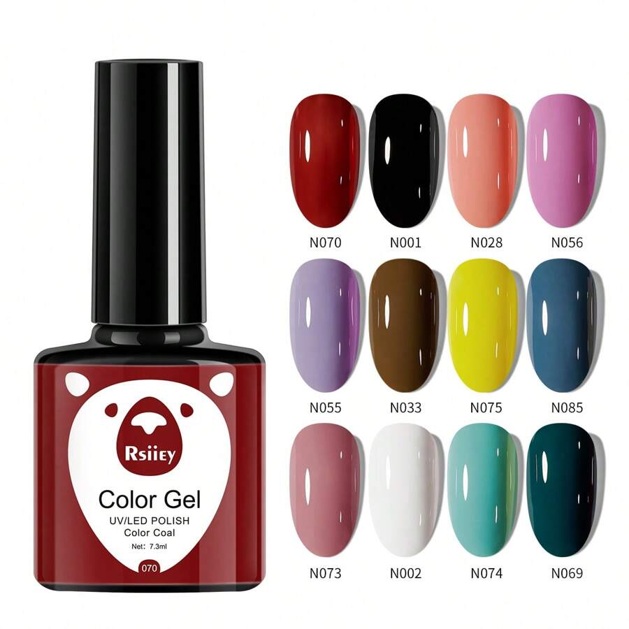 XEIJAYI Nail Polish Set,1 Set 12 Y2K Aesthetic Colors Uv Led Shine Finish Soak Off Gel Polish ...