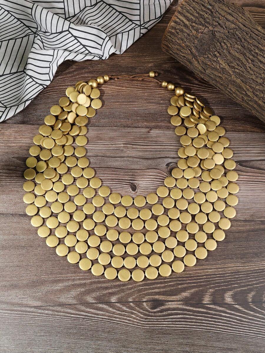 1pc Dramatic Multi-layered Fashionable Vintage Handmade Long Bohemian ...