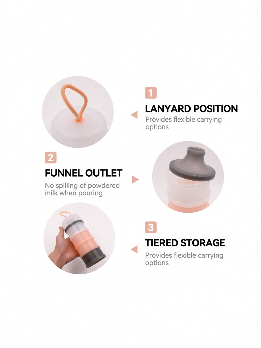 1pc Baby Formula Milk Powder Storage Container, Portable Milk Powder ...