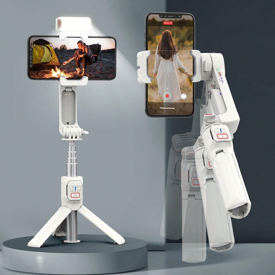 Portable Gimbal Stabilizer for Smartphone, 2 Axis Selfie Stick Gimbal ...