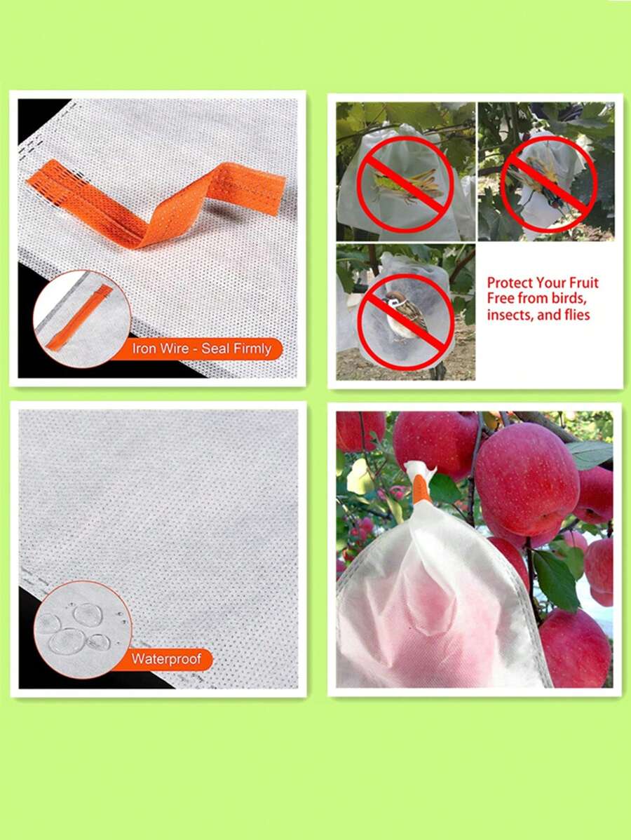 50pcs Garden Fruit Protection Bags Non-Woven Fabric Grape Protection ...