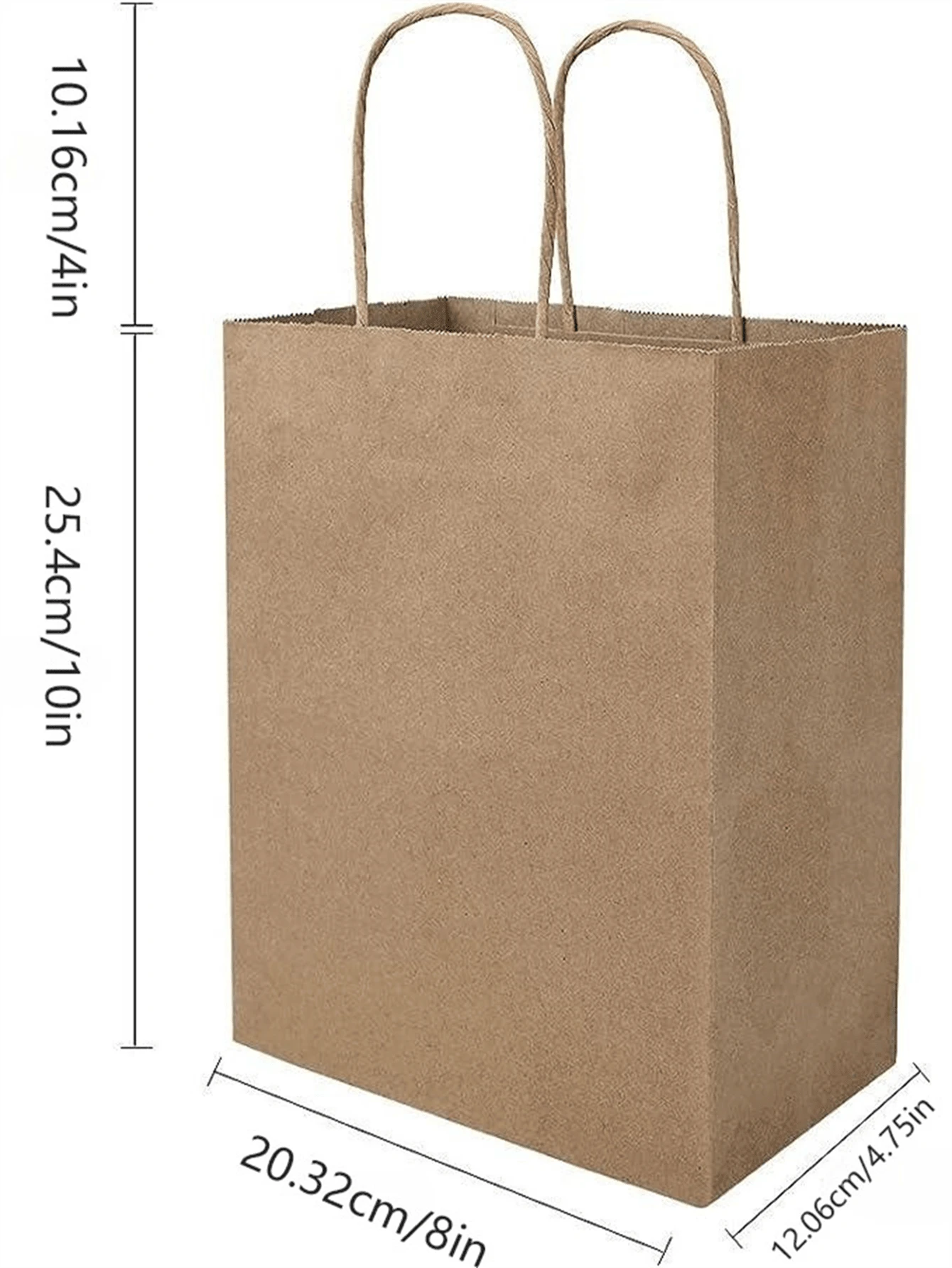 1pc 8x4.7x10 Inches (approximately 20.3x12.1x25.4 Cm) Plain Medium Size ...