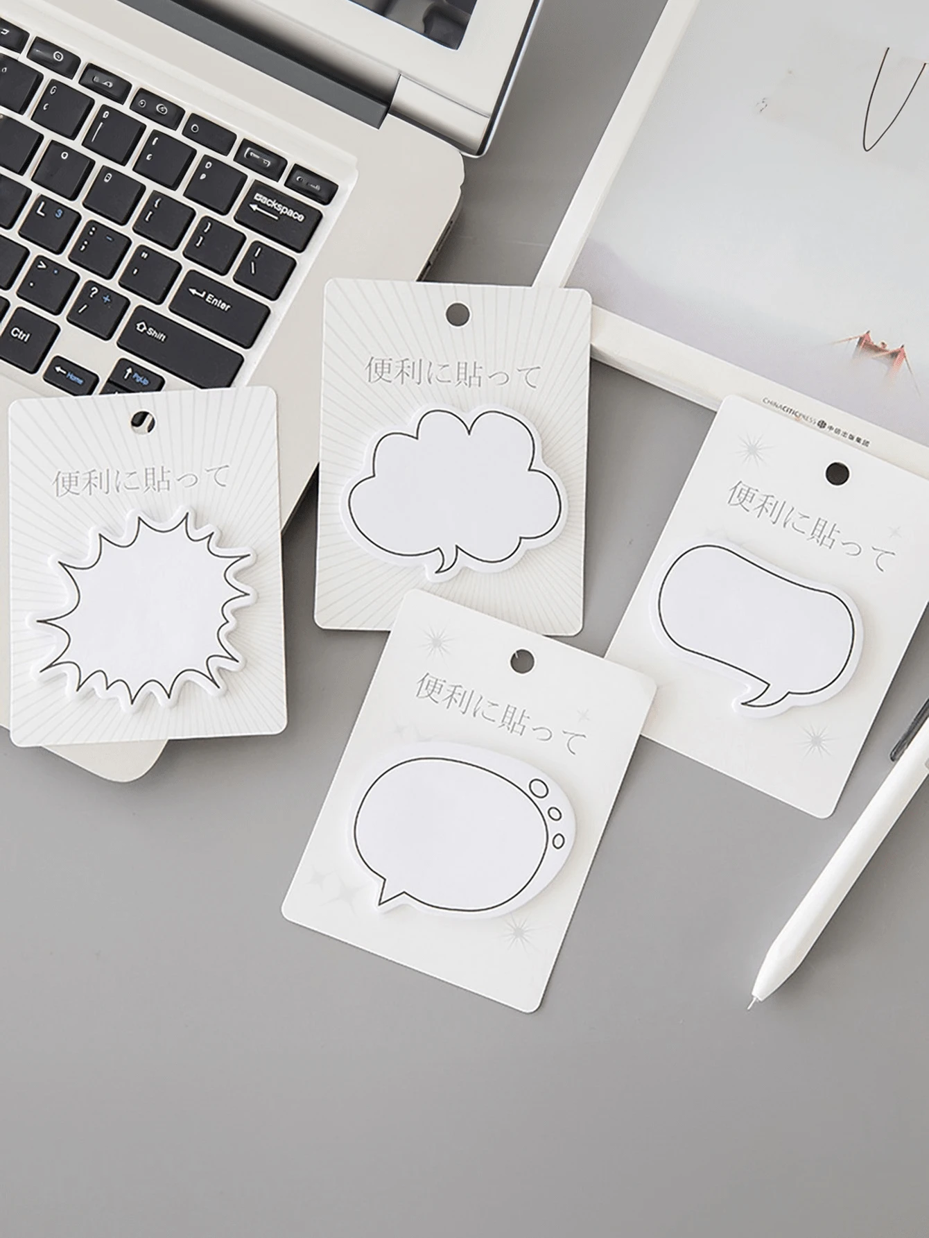 4pcs/200sheets Sticky Notes - Colorful Gradient Self-Adhesive Memo Pads ...