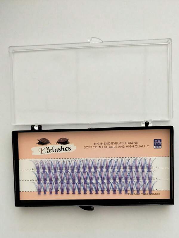 1box Three Rows Of Blue And Purple Dy Self Grafting Sectioned False ...