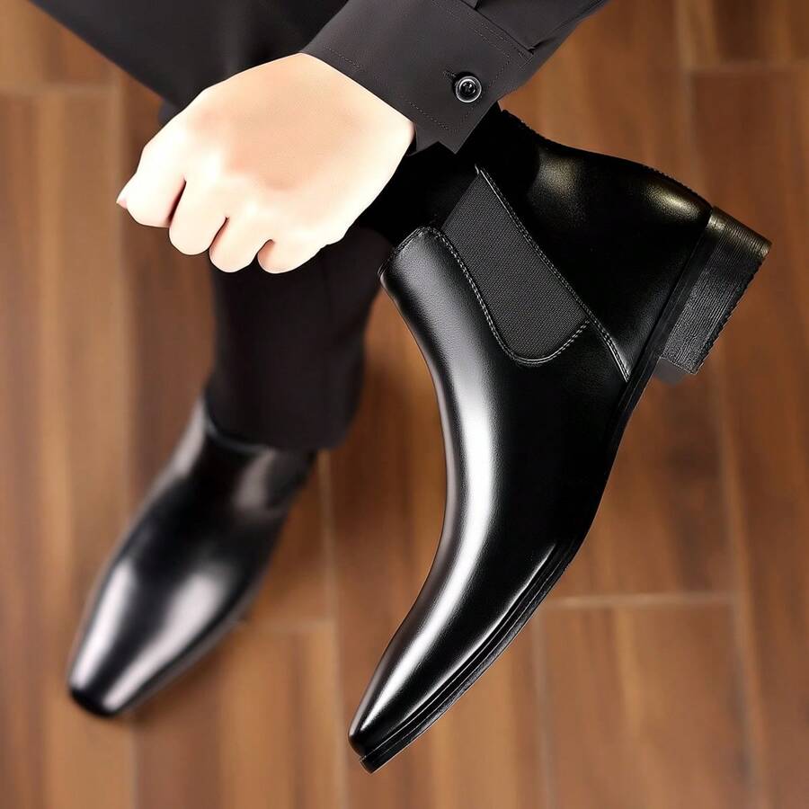 Botas Chelsea para hombres, botas Chelsea elegantes de caña alta ...