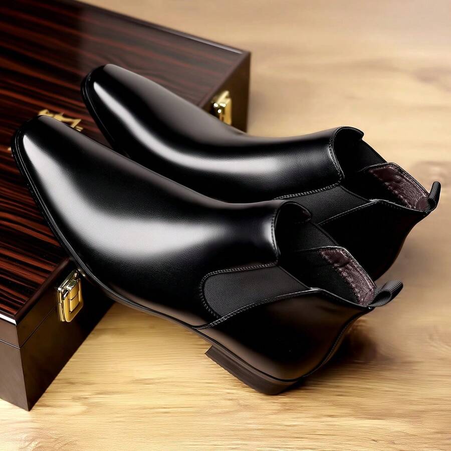 Botas Chelsea para hombres, botas Chelsea elegantes de caña alta ...